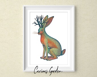 Queensland Tiger Cryptid Art Print | Etsy