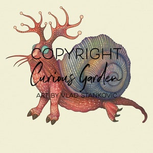 Sarmatian Sea Snail, Cryptid Art Print, Cryptids, Cryptozoology - Etsy