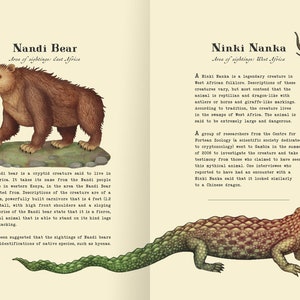 The Illustrated Encyclopedia of Cryptozoology - Picture Book - Etsy