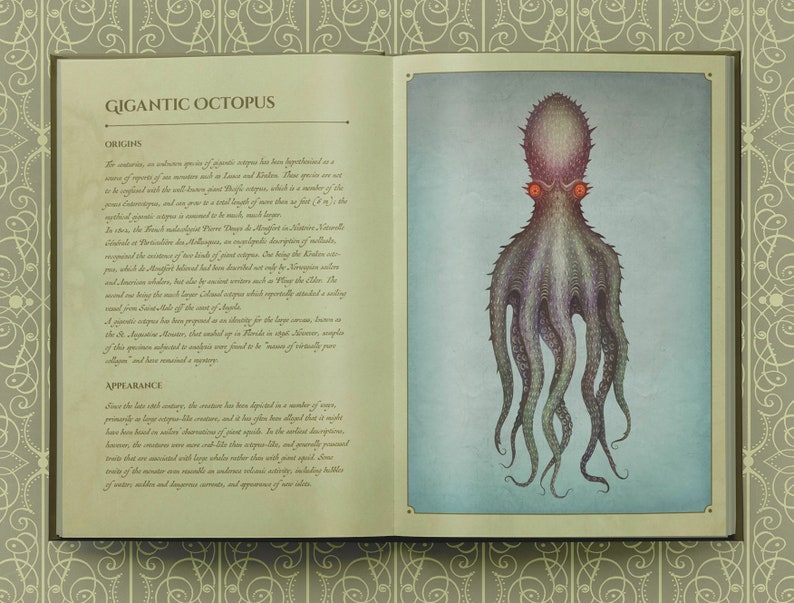 The Natural History of Cryptid Creatures - Picture Book - Etsy