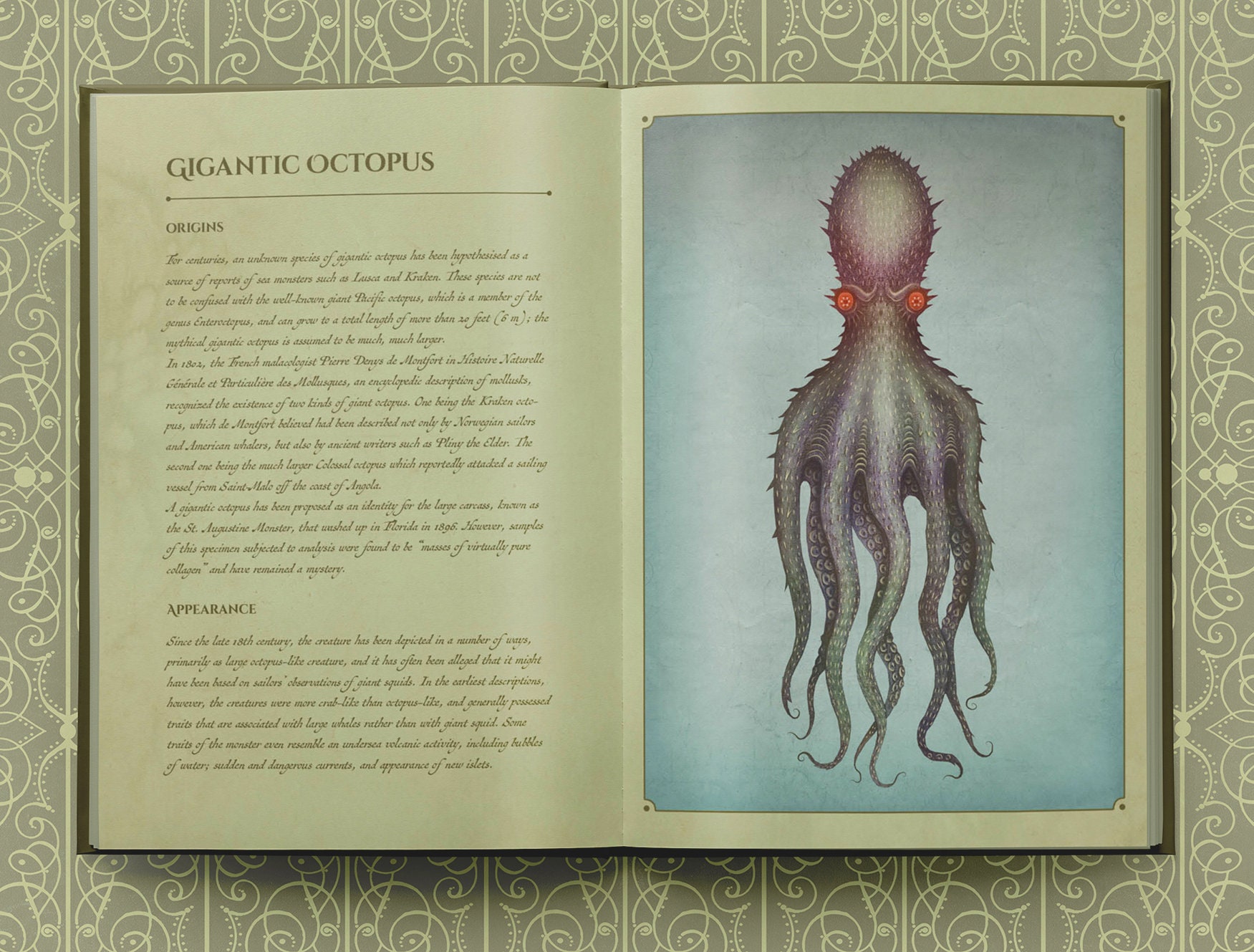 The Natural History of Cryptid Creatures Picture Book - Etsy