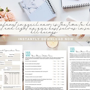 Yoni Steam Intake Editable Forms Customize Printable Downloads on Canva ...