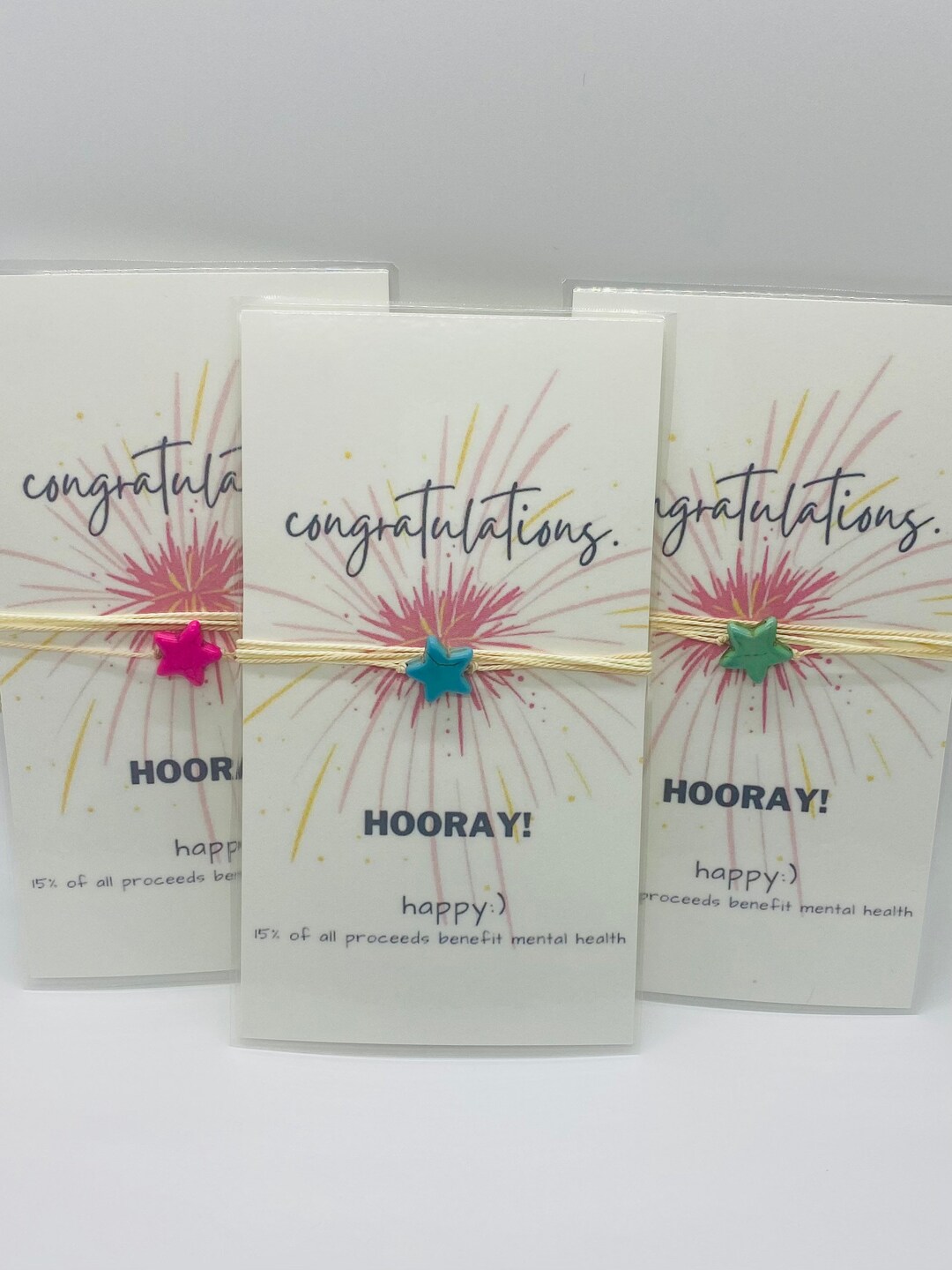 Congratulations Bracelet + Card - Etsy