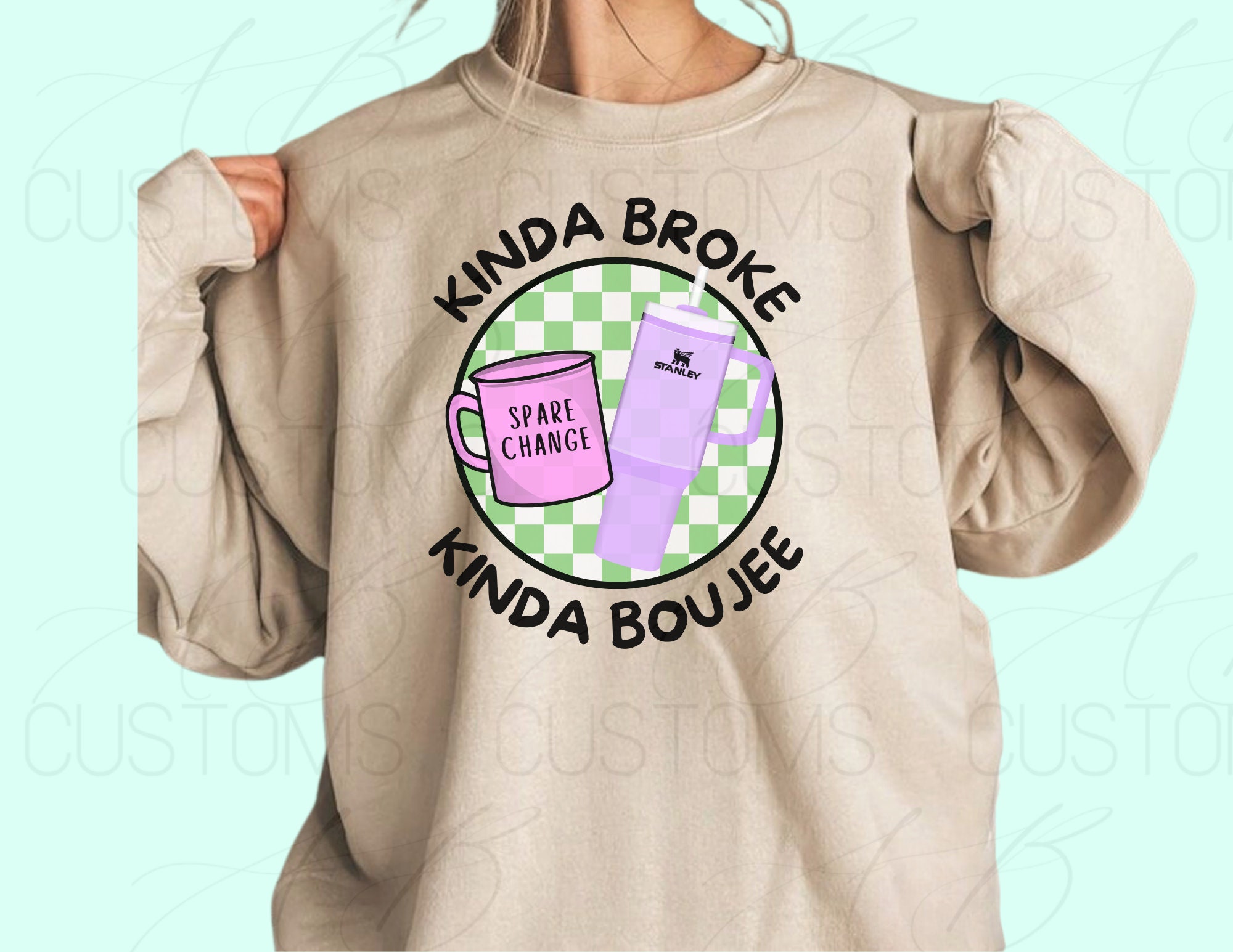 Kinda Broke Kinda Bougie Png, Funny Png, Sarcastic Png, Retro Png ...