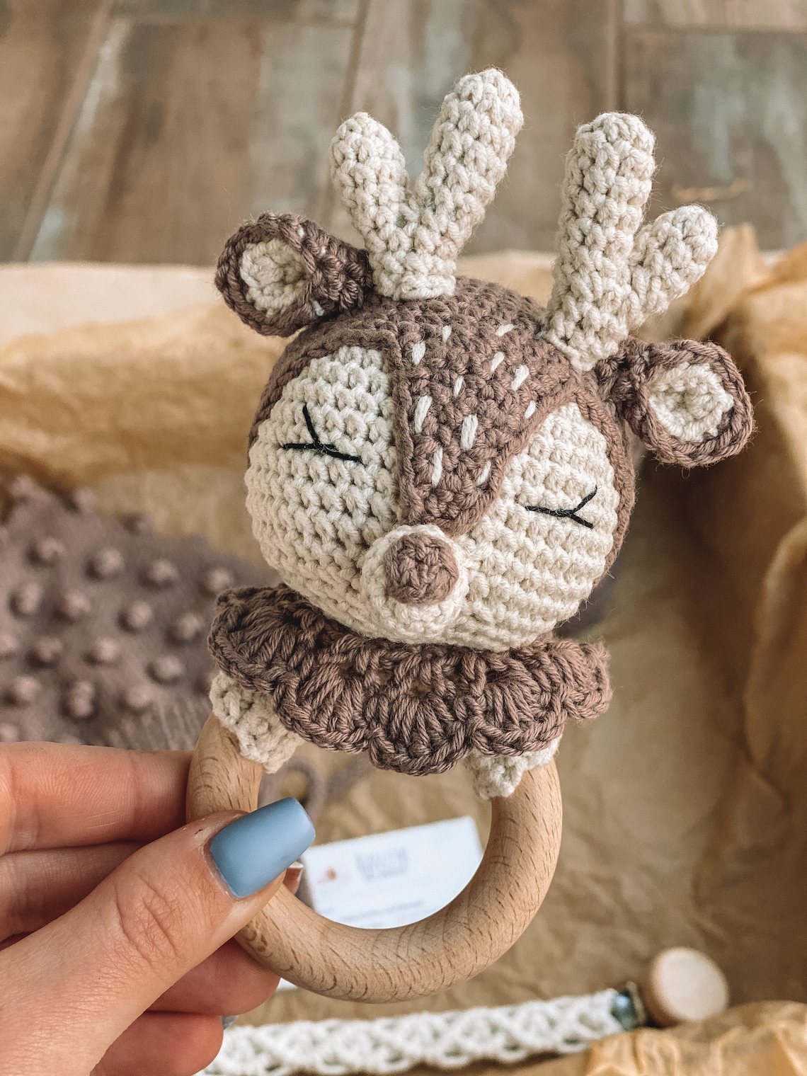 Deer Baby Gift Box for Pregnant Sister Deer Rattle Woodland - Etsy