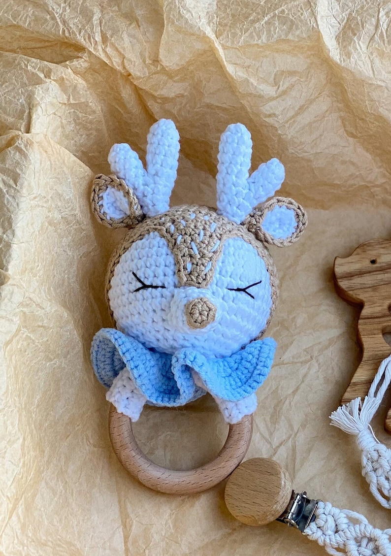 Deer Baby Gift Box for Pregnant Sister Deer Rattle Woodland - Etsy