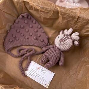 Neutral Deer Baby Gift Box for Pregnant Sister, Deer Rattle, Deer Baby ...