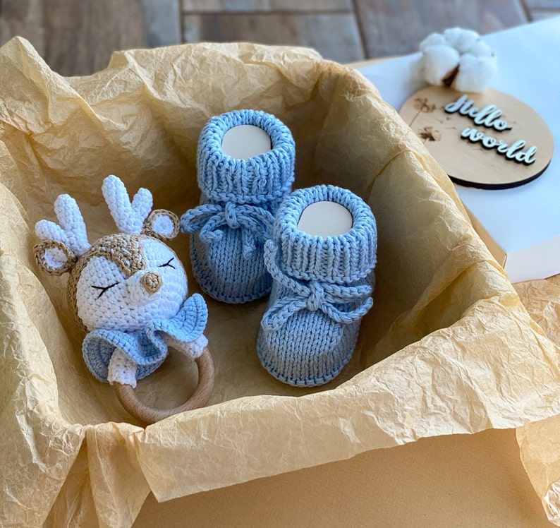 Deer Baby Gift Box for Pregnant Sister Deer Rattle Woodland - Etsy