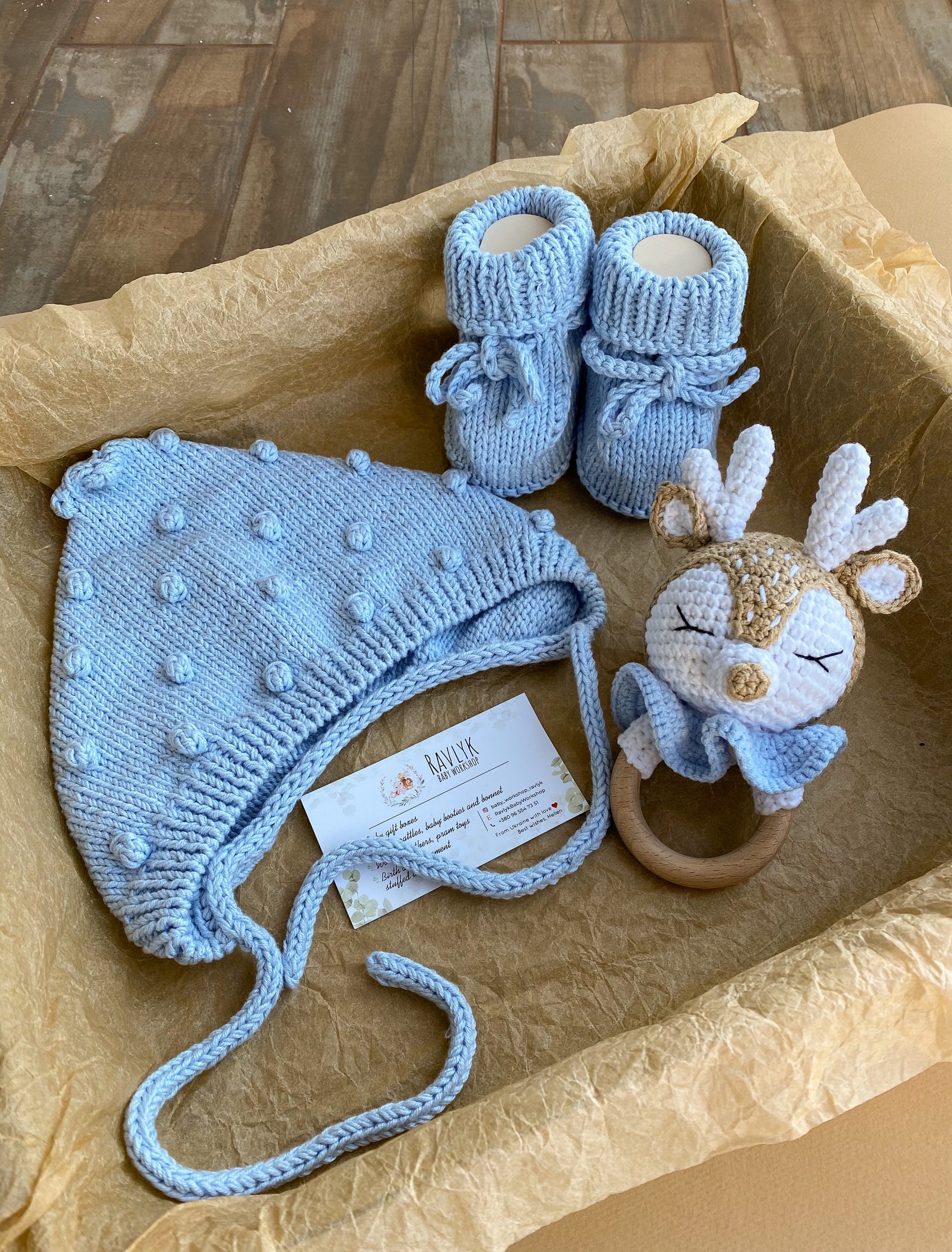 Deer Baby Gift Box for Pregnant Sister Deer Rattle Woodland - Etsy