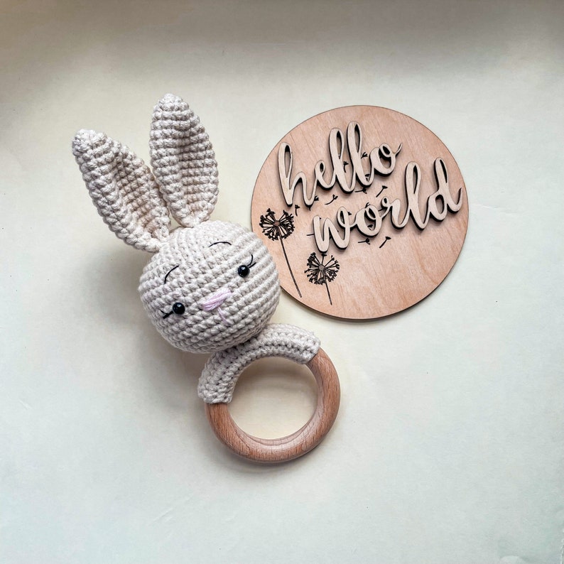 Neutral Bunny Baby Gift Box for Pregnant Sister Pregnancy - Etsy