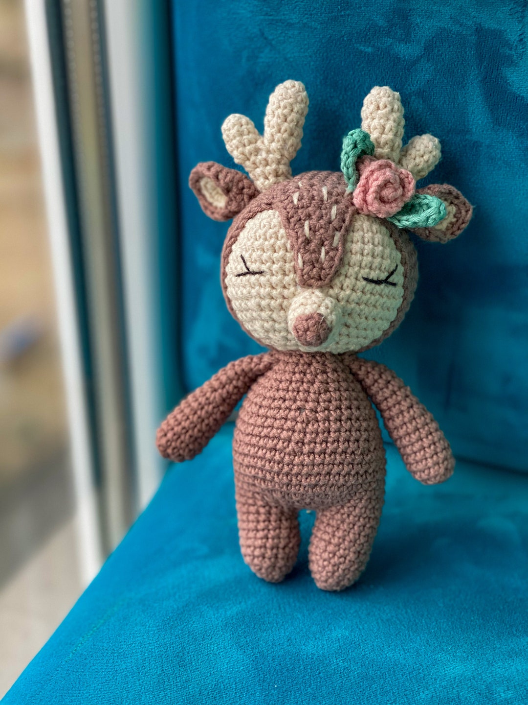 Deer Baby Rattle and Toddler Toy Pragnancy Announcement Gift for for ...