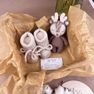 Neutral Deer Baby Gift Box for Pregnant Sister, Deer Rattle, Deer Baby ...