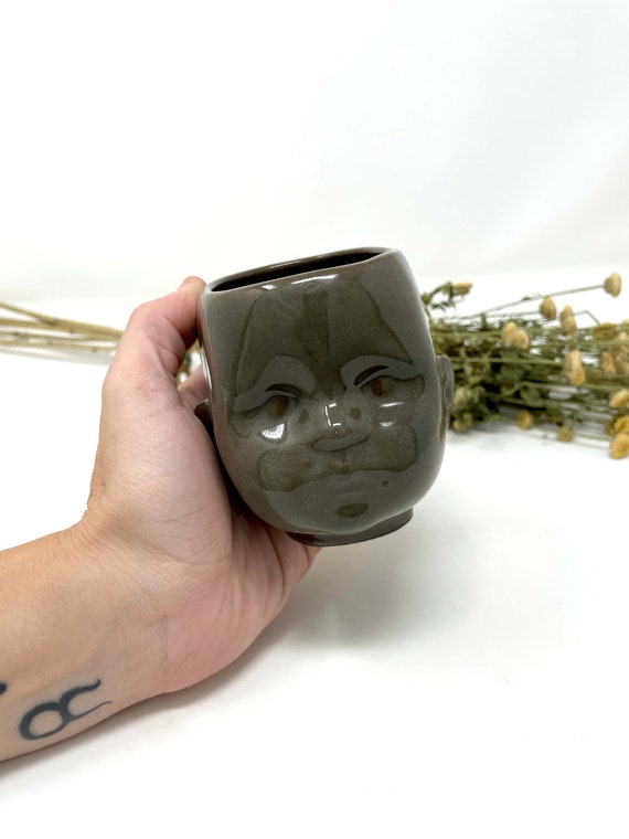 Craft Supplies & Tools Hecate's Baby Head Cup // Handmade Ceramic Human ...
