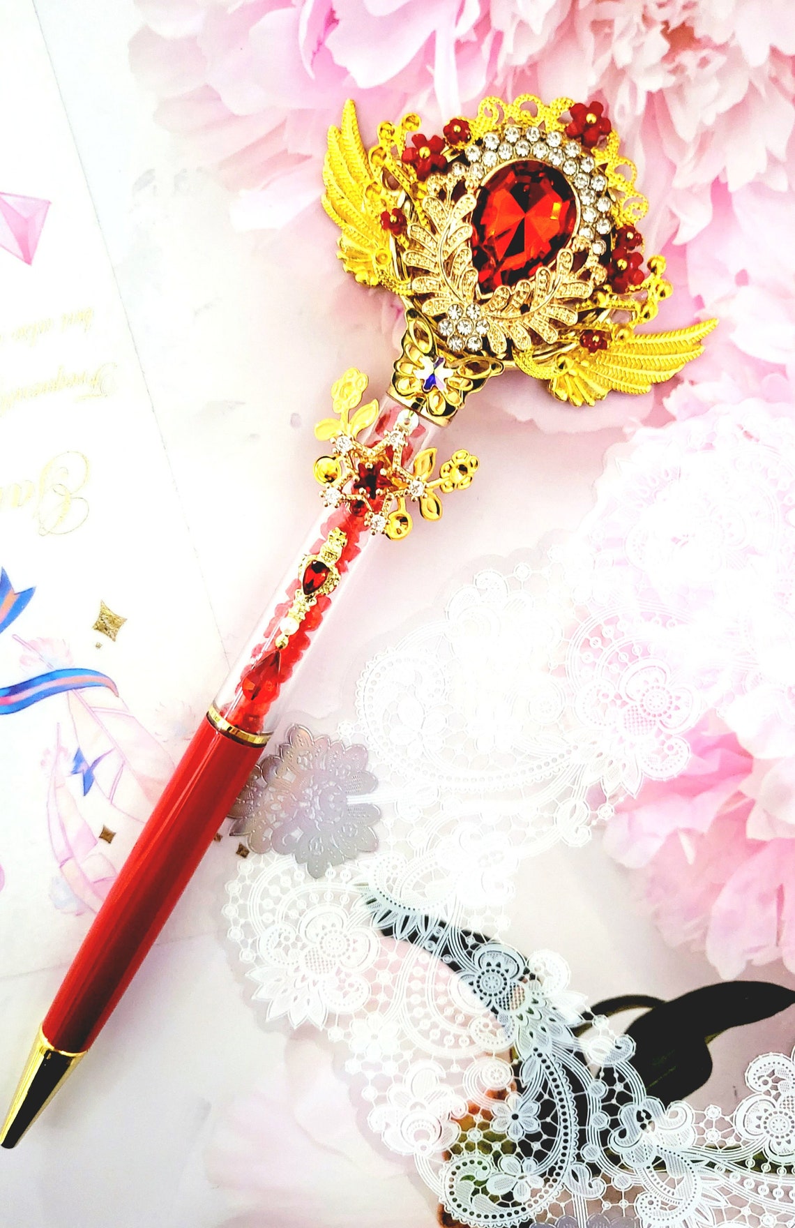Resin Ballpoint Pen/ Ballpoint Pen/magic Wand/spirit Wan - Etsy