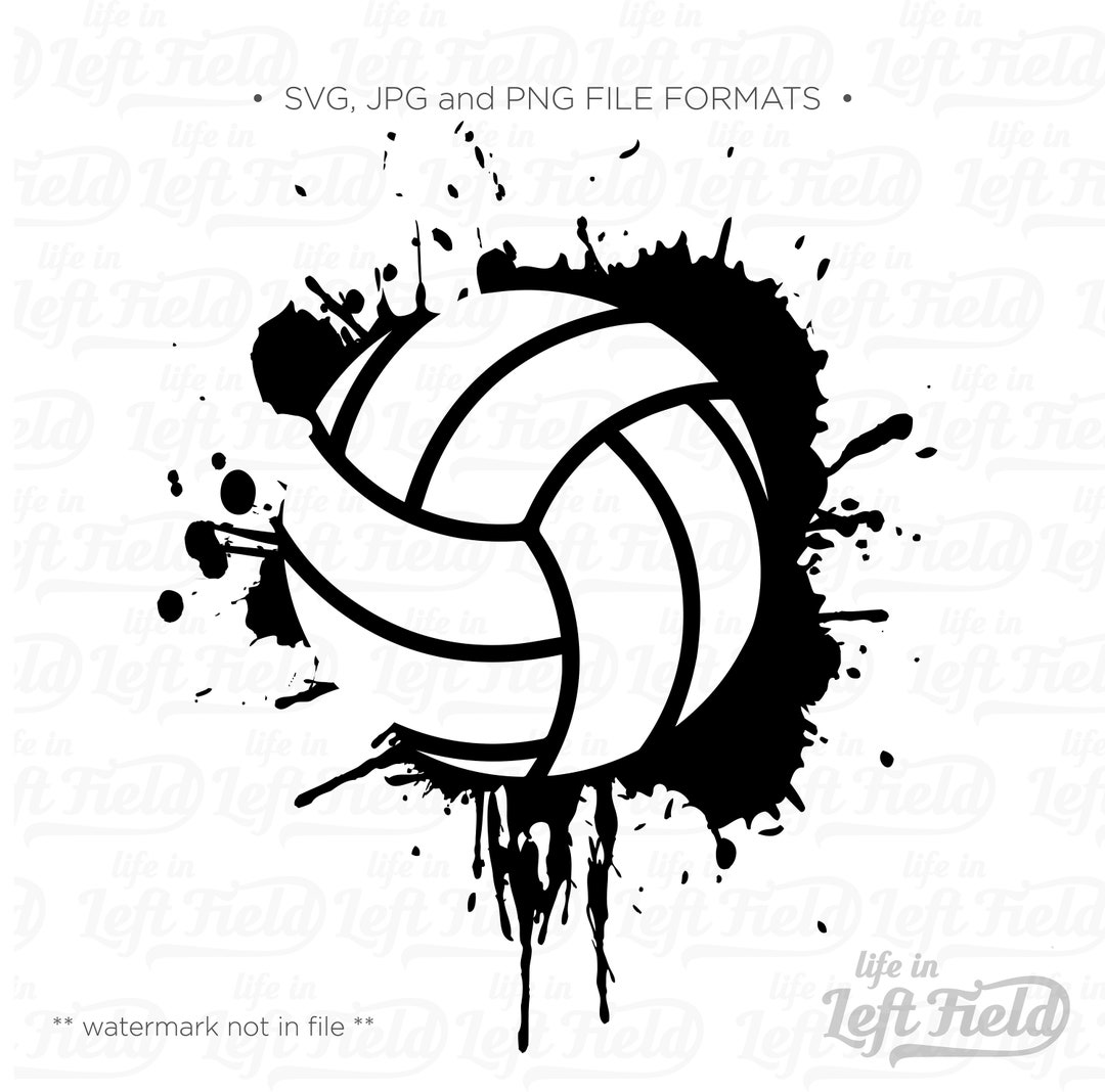 Volleyball Splat Digital File - SVG PNG JPG - Etsy