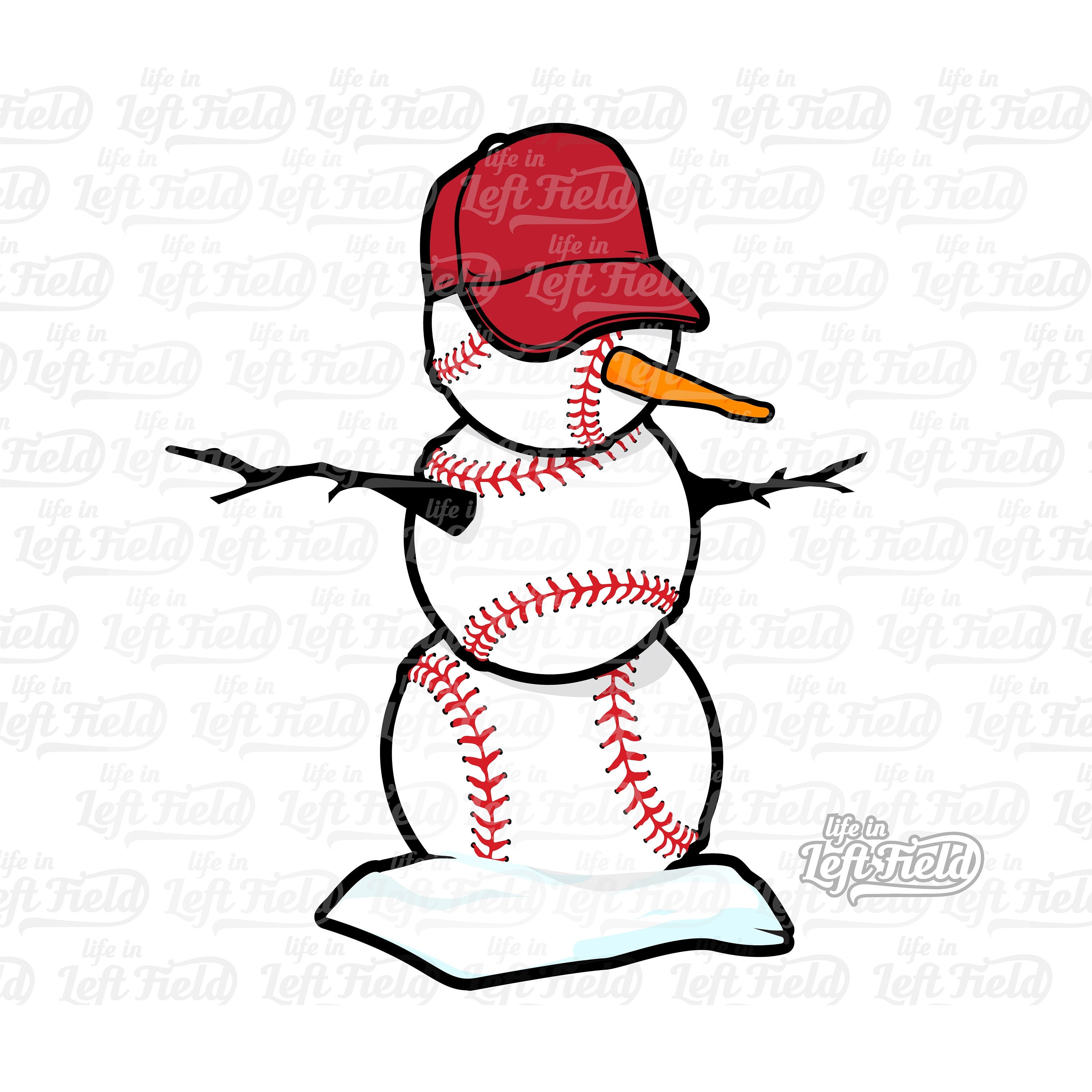 Baseball Snowman Digital File - SVG PNG JPG - Etsy