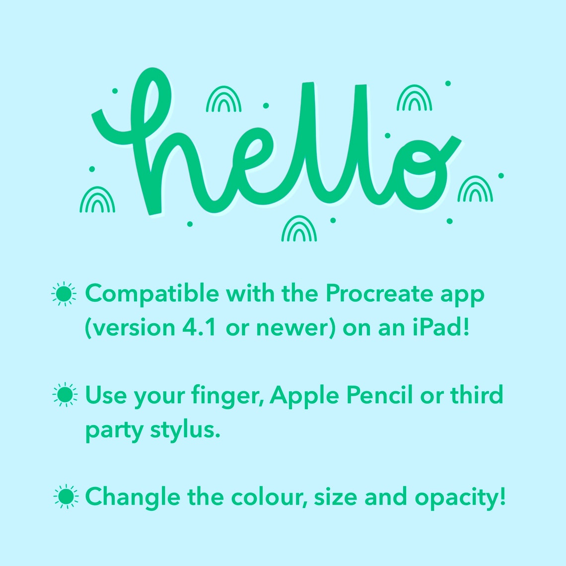 Doodle Procreate Stamp Brushes 80 Stamps for Procreate BW | Etsy