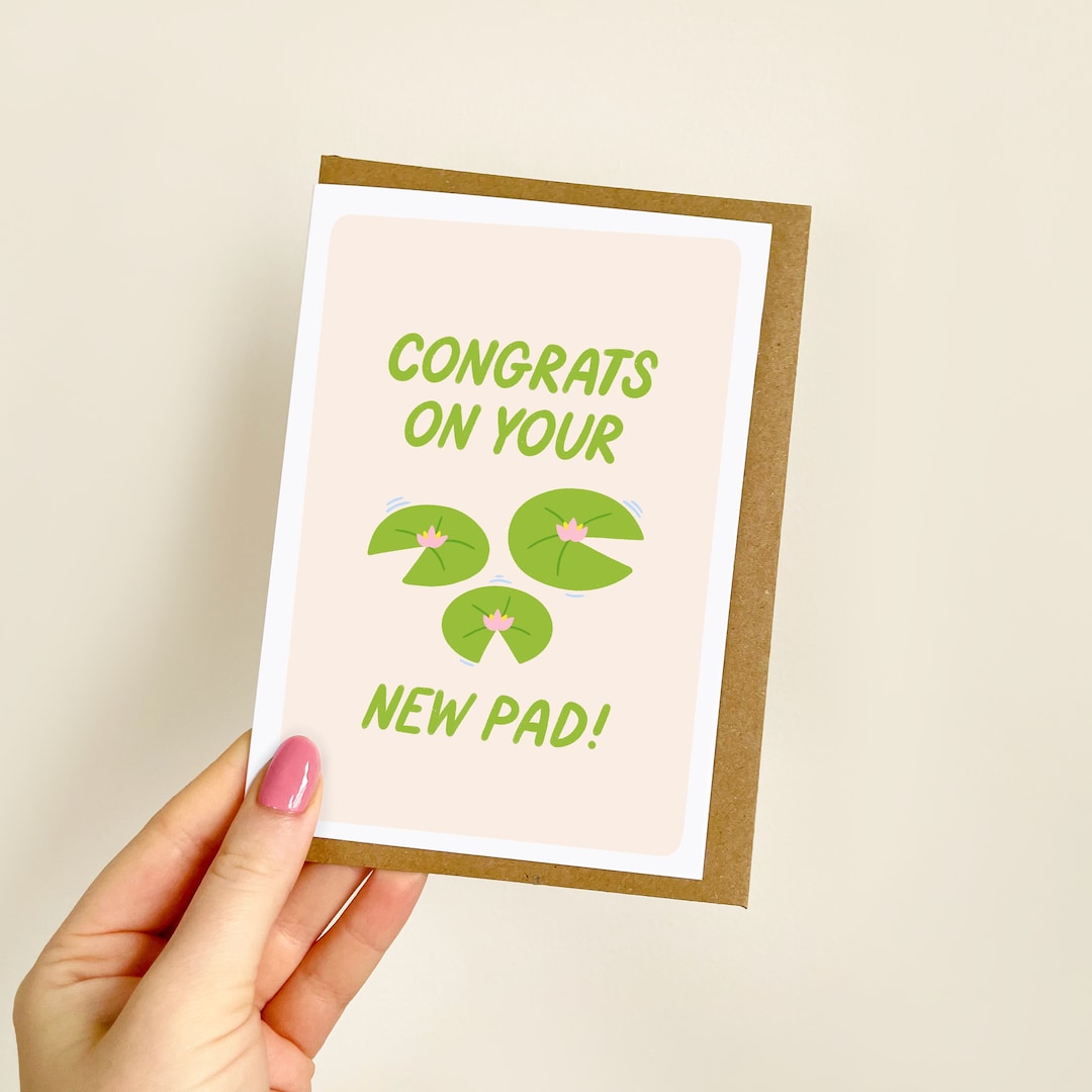 Congrats on Your New Pad Card New Home Card, New Home Owner ...