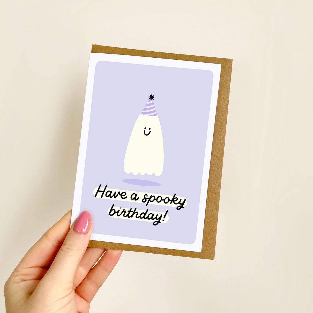Have A Spooky Birthday Card | Bestie Birthday Card, Cute Birthday Card ...