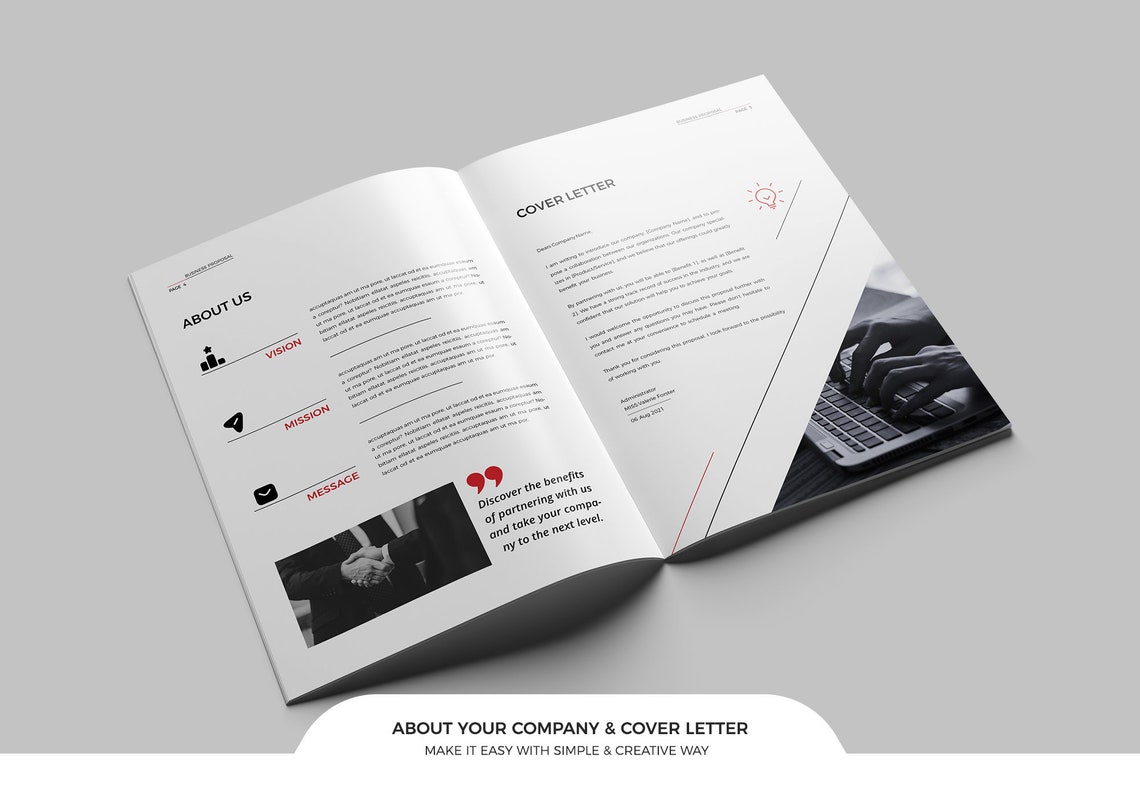 Canva Proposal, A4 and US Letter Sizes, 20 Unique Custom Pages, MS Word ...