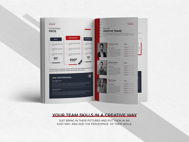 Company Profile, Word Template, 20 Unique Pages, Fully Editable in MS ...