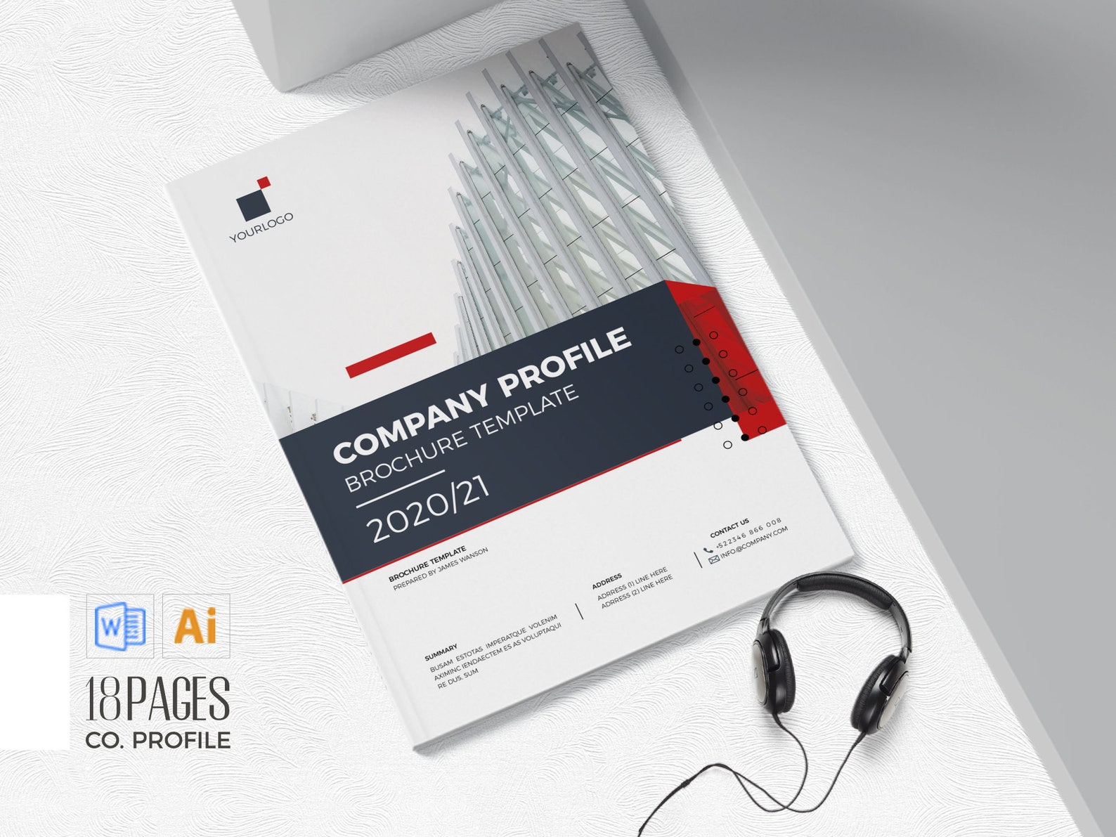 Company Profile, Word Template, 112 Unique Pages, Full Editable ...