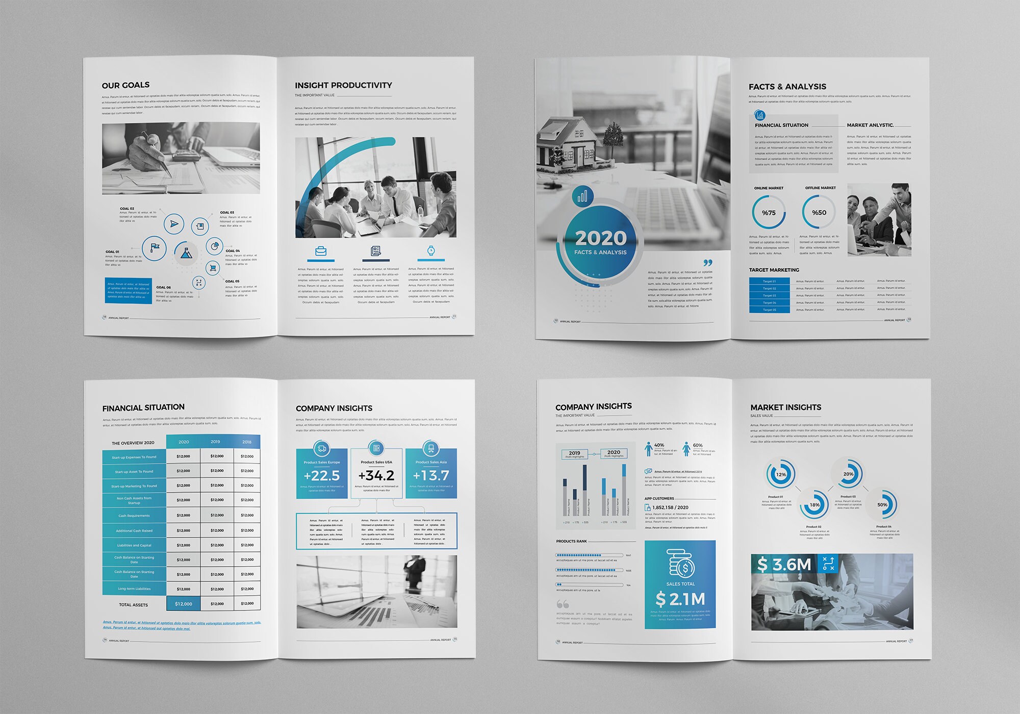 Company Profile, Word Template, 112 Unique Pages, Full Editable ...