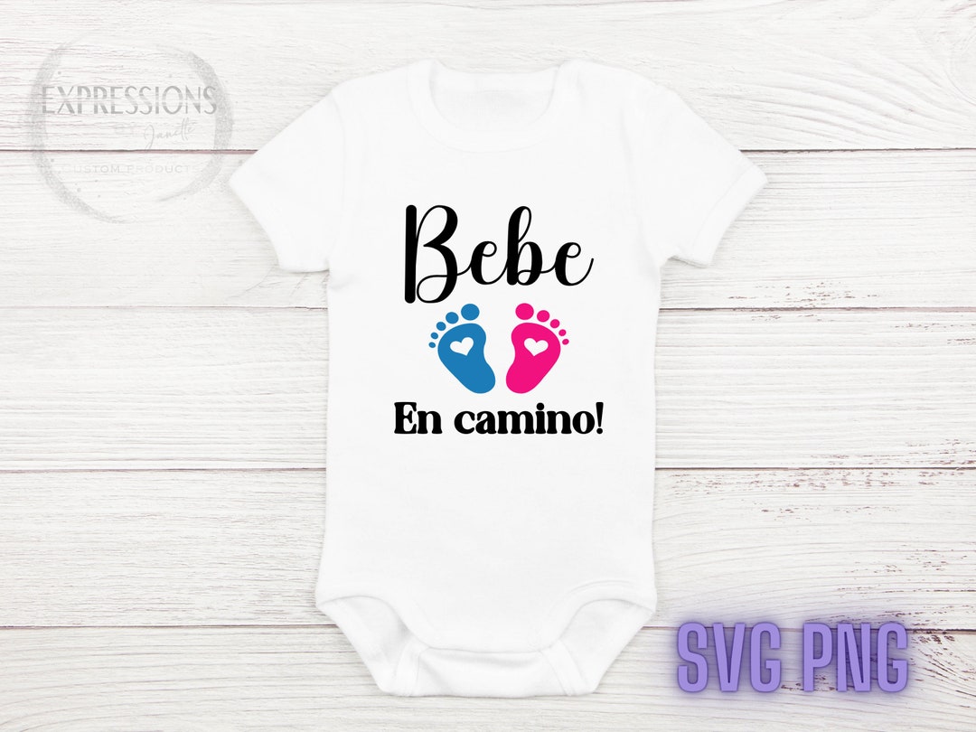 Bebe En Camino SVG & PNG, Baby on the Way SVG, Baby Reveal Spanish Digital Design, Anuncio De ...