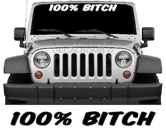 Bad Influence Windshield Decal script Sticker Vinyl Import Diesel Turbo ...