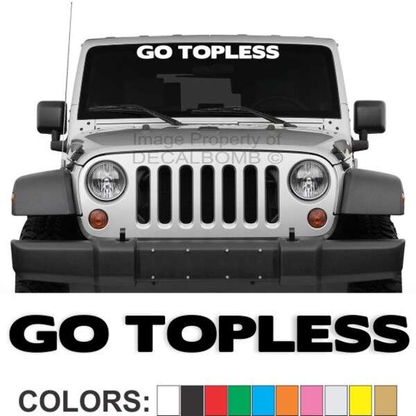 Go Topless Decals - Etsy