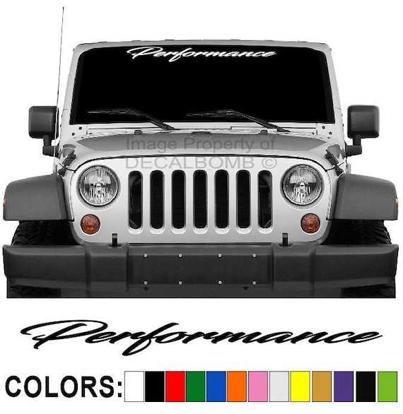 Performance Windshield Decal Sticker script Boost | Etsy