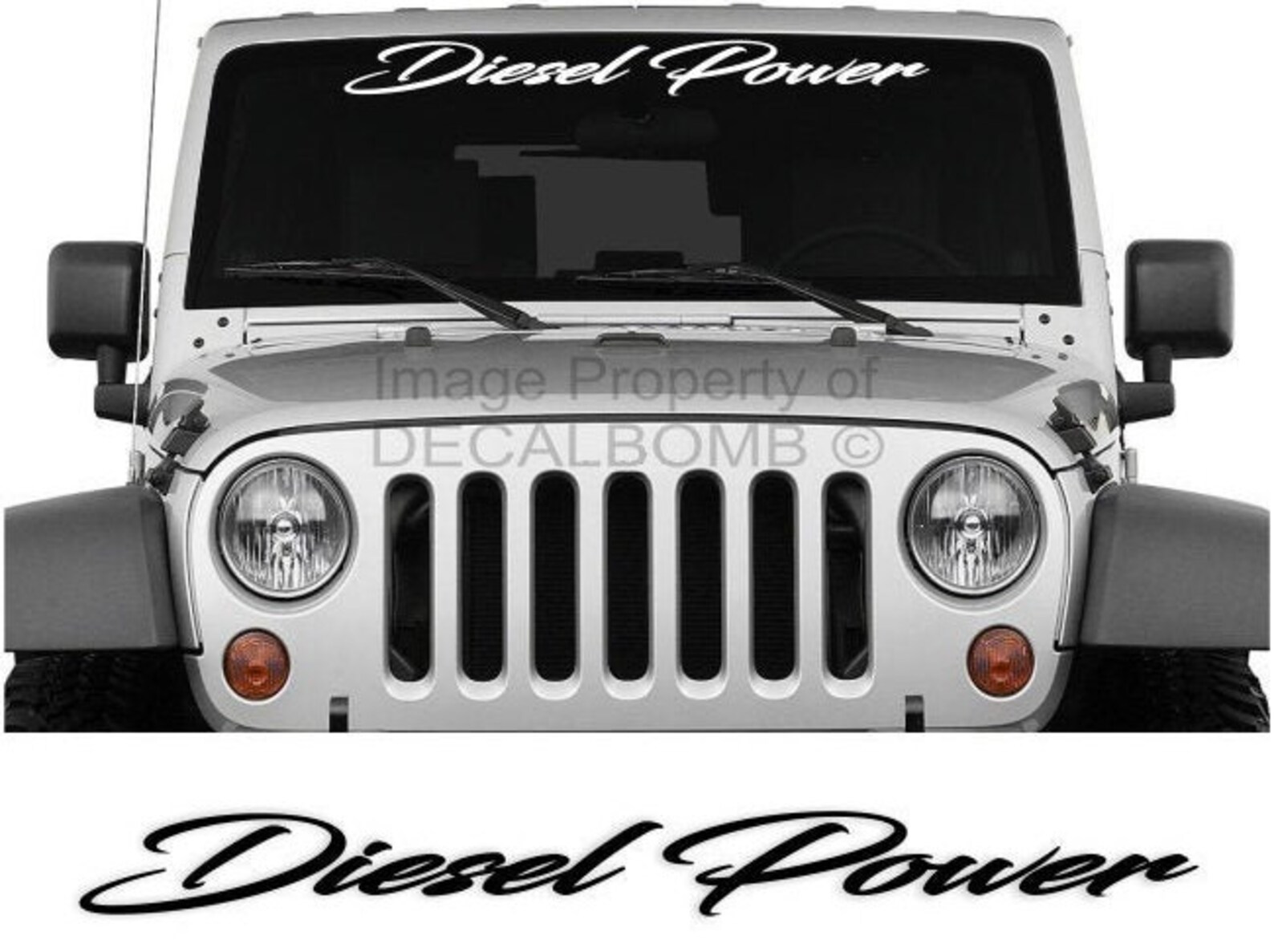 Diesel Power Windshield Decal Sticker "script" Vinyl Import Diesel ...