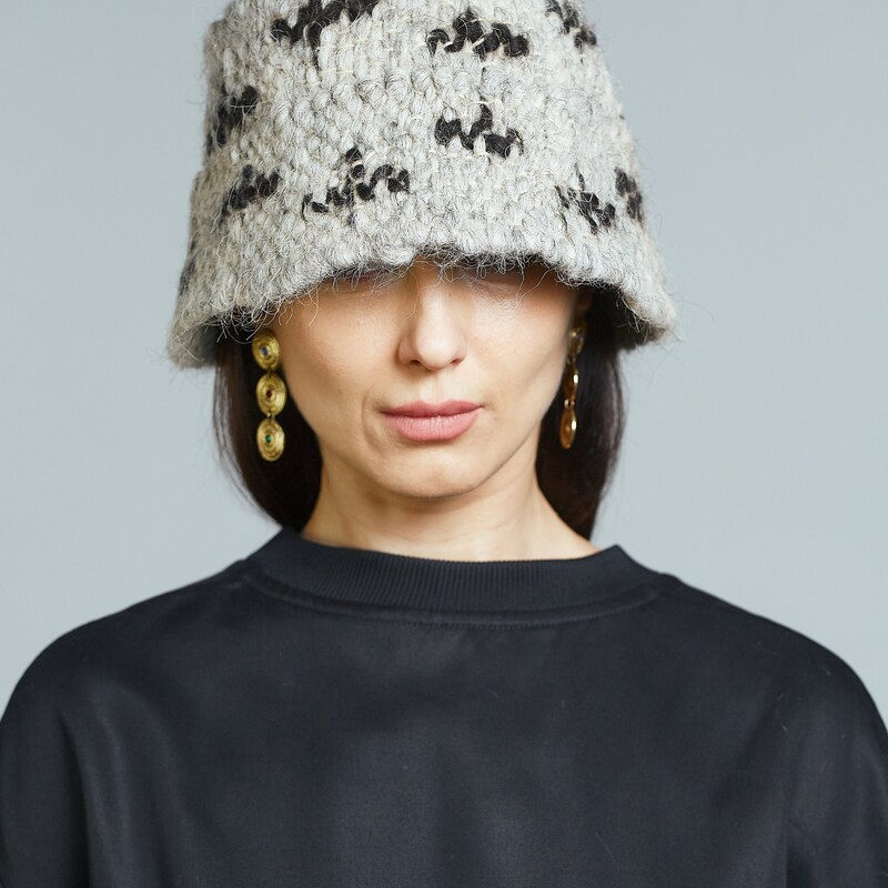 Gray Wool Hat - Etsy