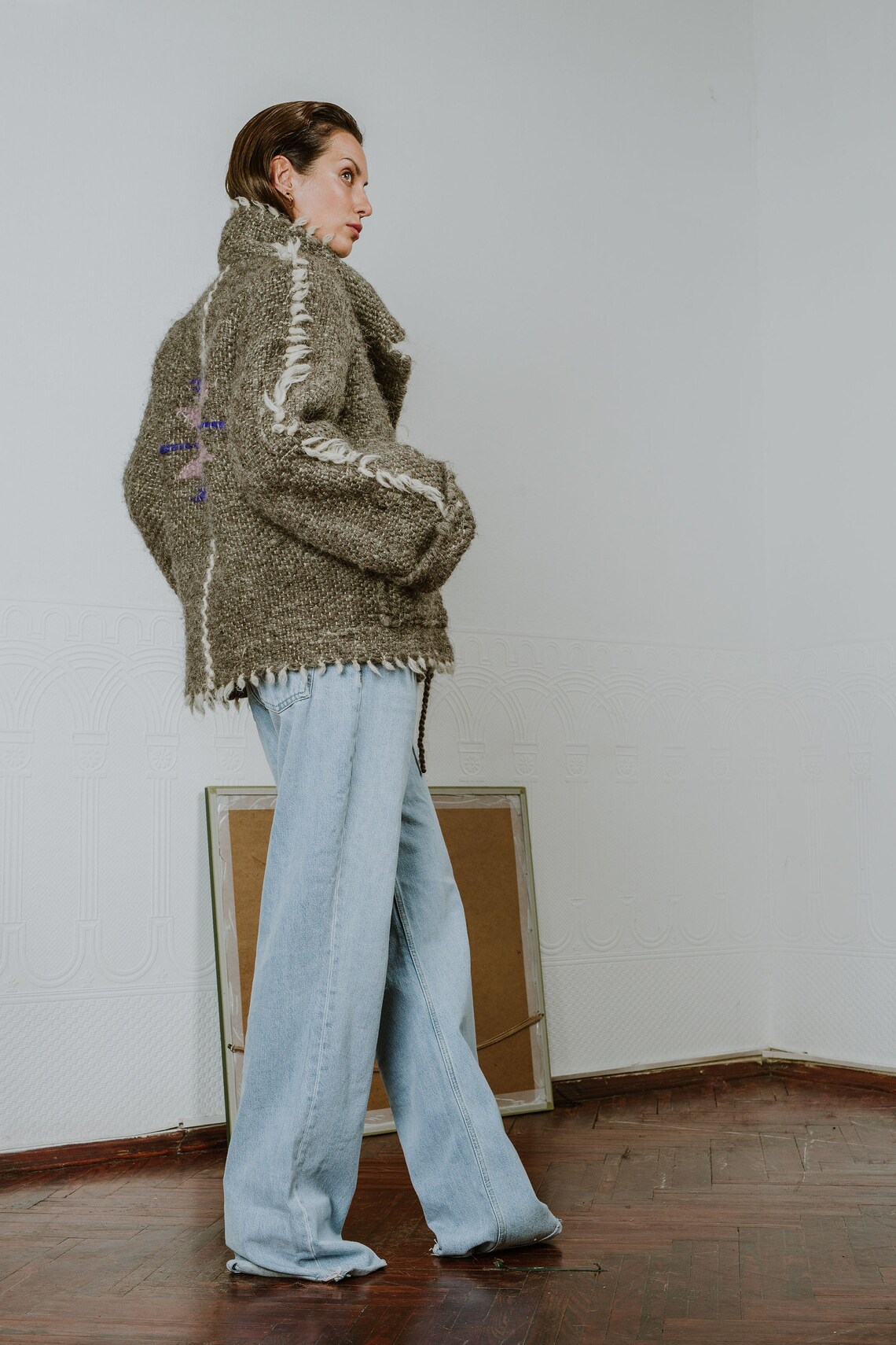 Handmade Warm Short Wool Jacket Grey Warm Short Coat Short - Etsy