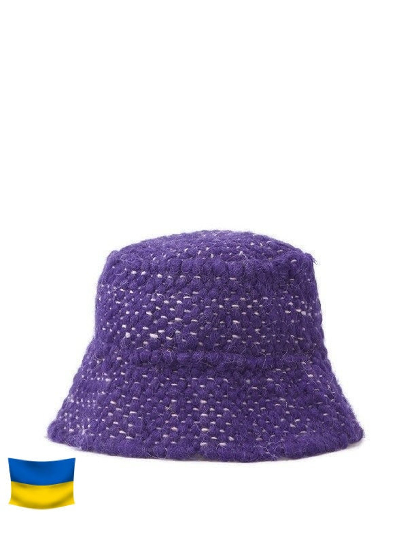 Purple Winter Hat Cloche Warm Hat Knitted Hat Handmade - Etsy