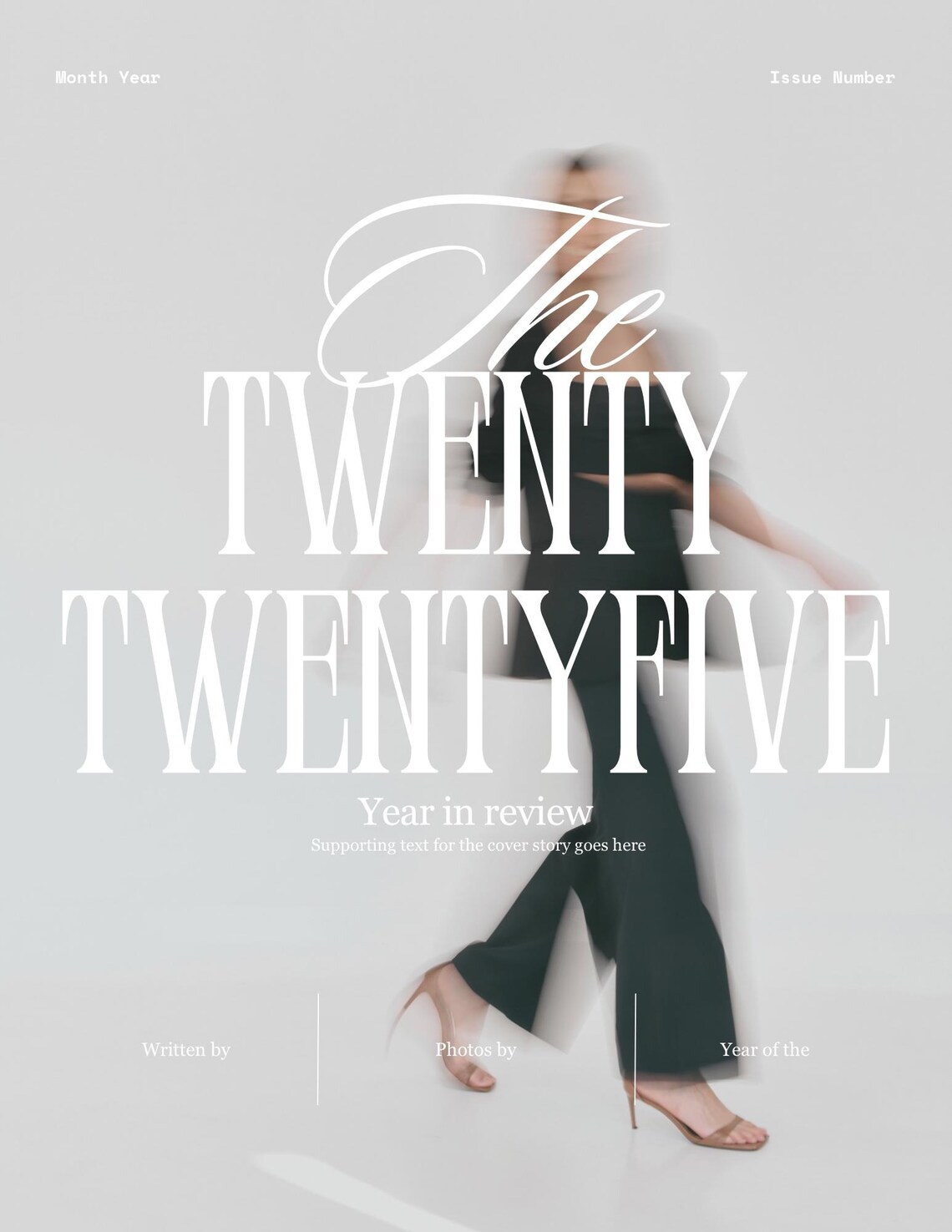 2025 Year in Review Magazine Template | Editable Canva Template ...