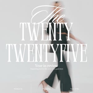 2025 Year in Review Magazine Template | Editable Canva Template ...