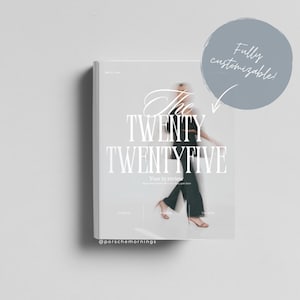 2025 Year in Review Magazine Template | Editable Canva Template ...