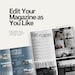 2025 Year in Review Magazine Template | Editable Canva Template ...