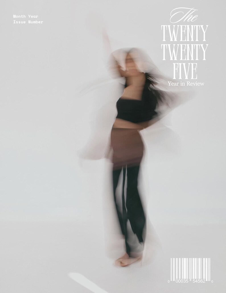 2025 Year in Review Magazine Template | Editable Canva Template ...