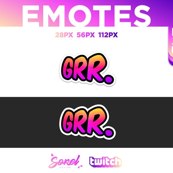 Emote Grrr - Etsy