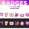 6 Gold Rank Sub Bit Twitch Badges - Etsy