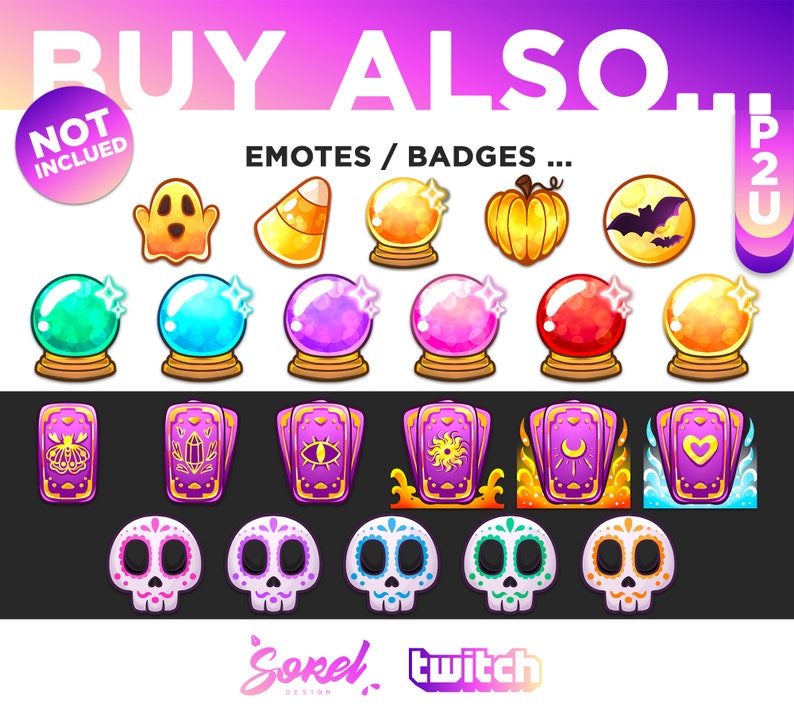 5 Twitch Text Emotes RGB Pack / Ban / Salty / Love / Wtf / Hey - Etsy