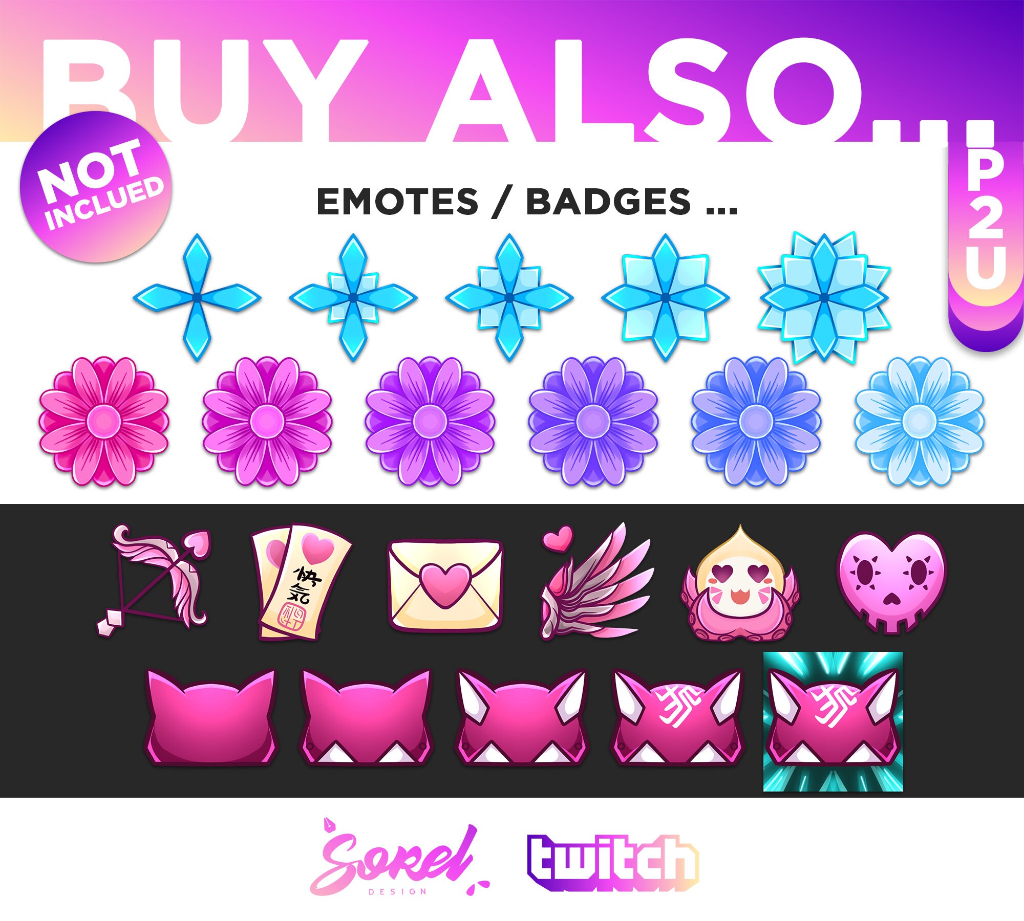 6 Rank Sub - Bit Twitch Badges - Etsy