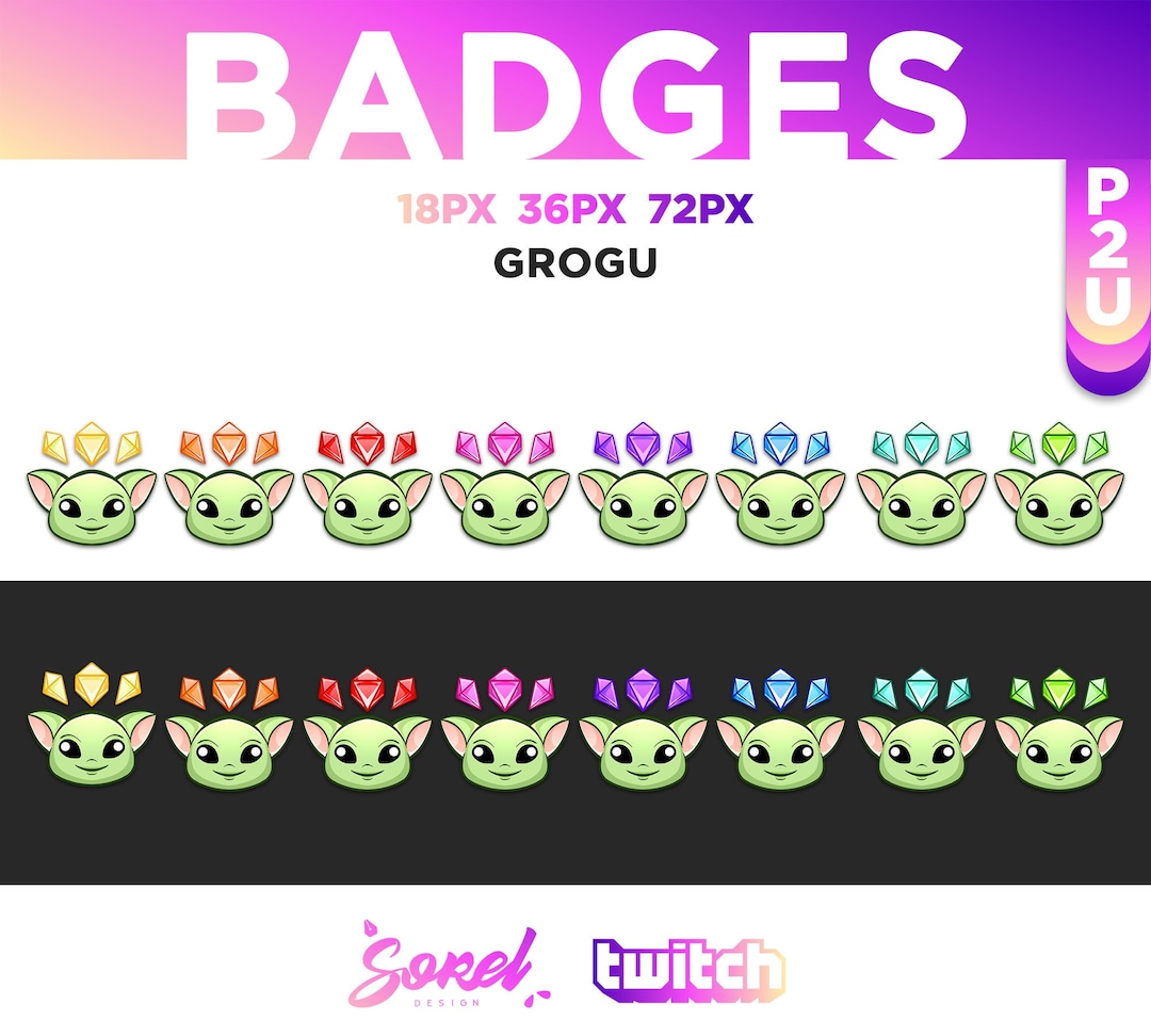 8 Baby Yoda / Grogu / Alien Sub - Bit Twitch Pins - Etsy