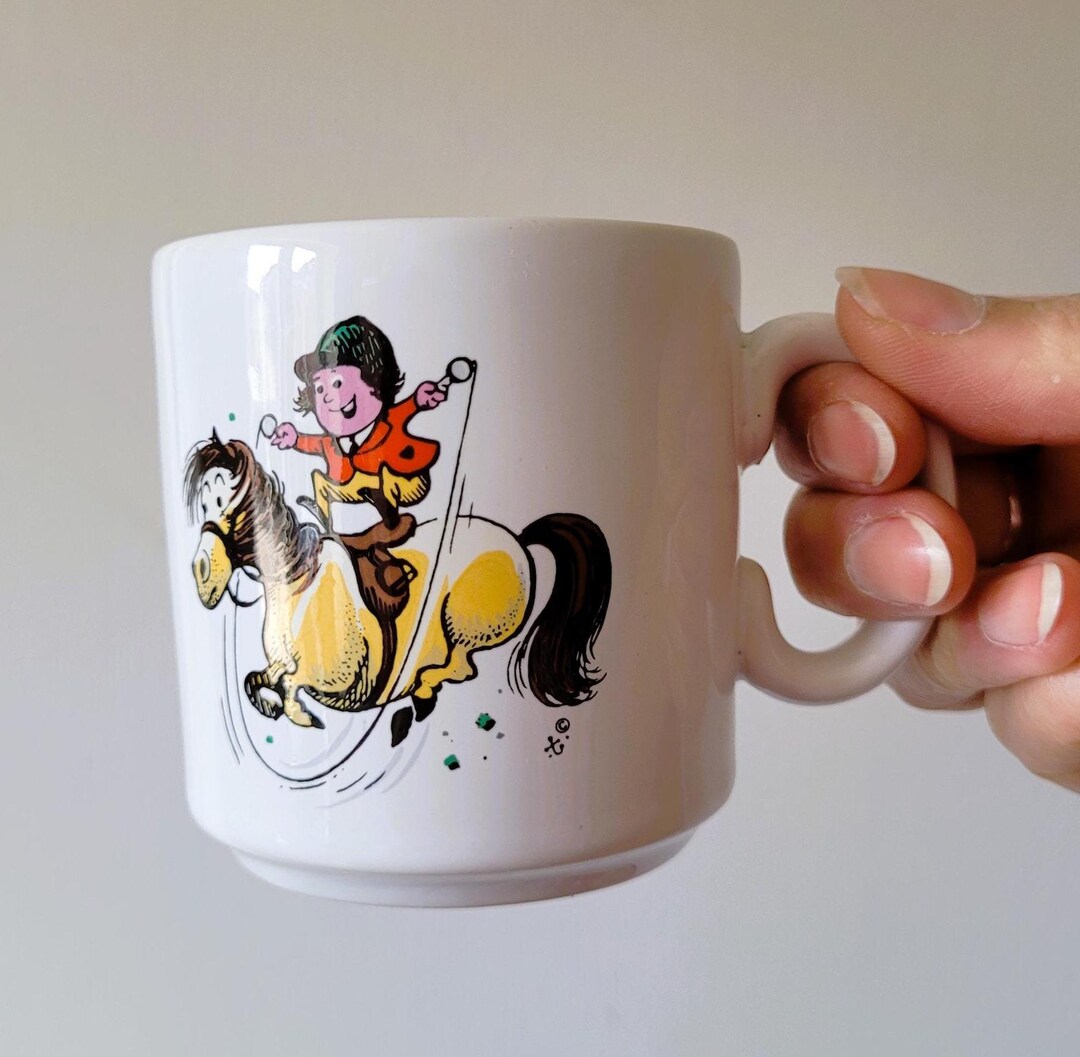 1960s Norman Thelwell Horse Pony Illustrated Mug Retro Cup Equestrian ...