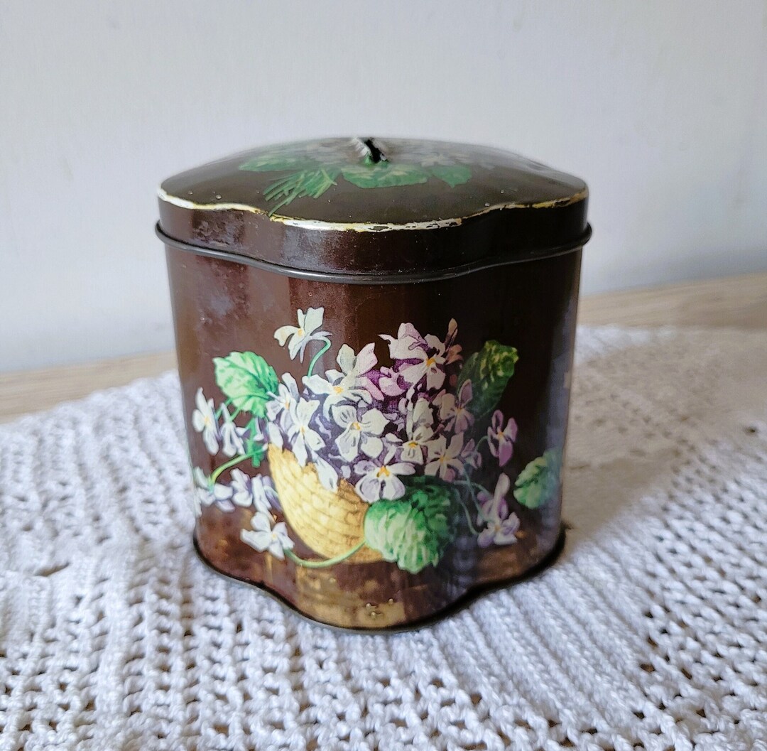 Small Huntley & Palmers Antique Biscuit Tin Vintage Collectable ...