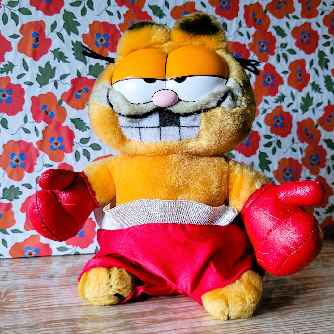 Original 1980's Garfield Red Shorts Boxer Boxing Gloves - Etsy
