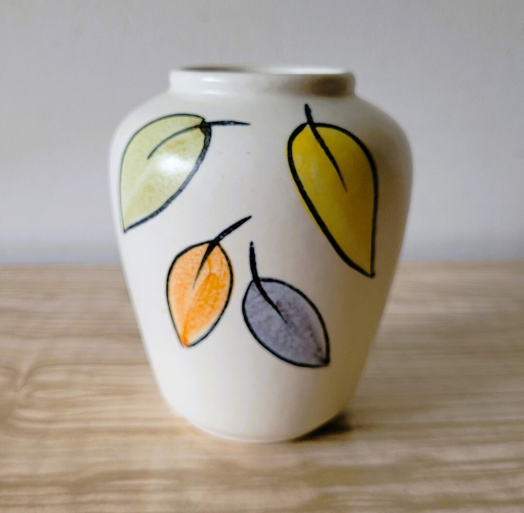 Small Retro 1950's West German Pottery Vase by Zell Schmider No. 3589 ...