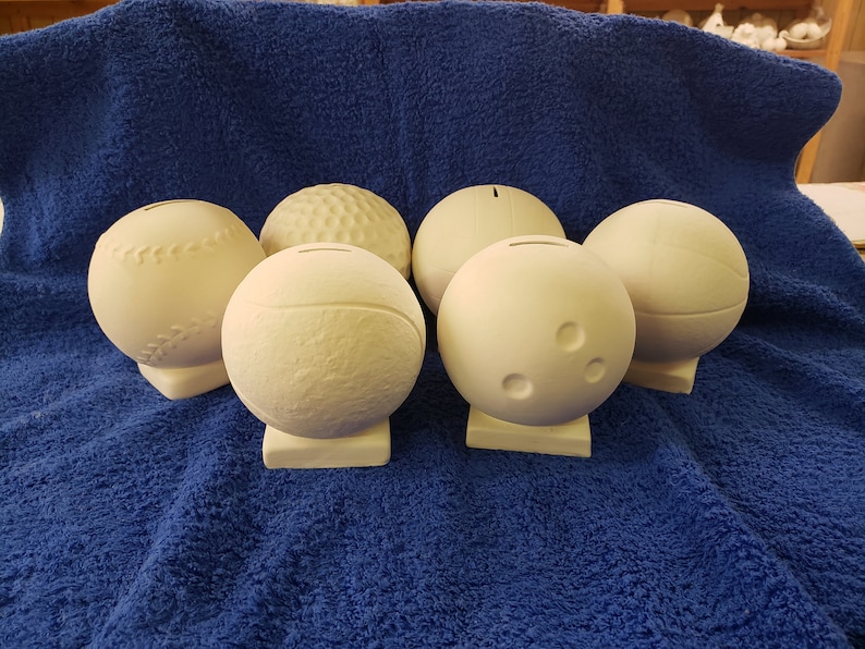Sport Unpainted Ceramic Banks - Etsy